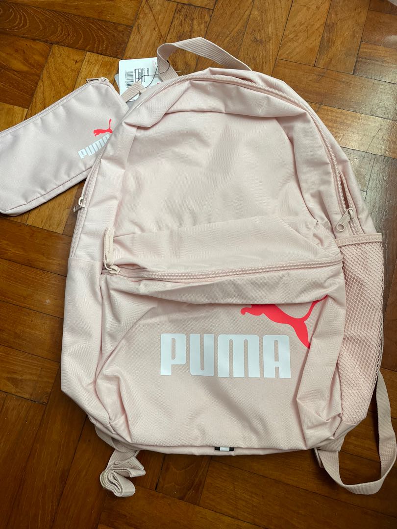Puma backpack in dreamy pink color, Women's Fashion, Bags & Wallets ...
