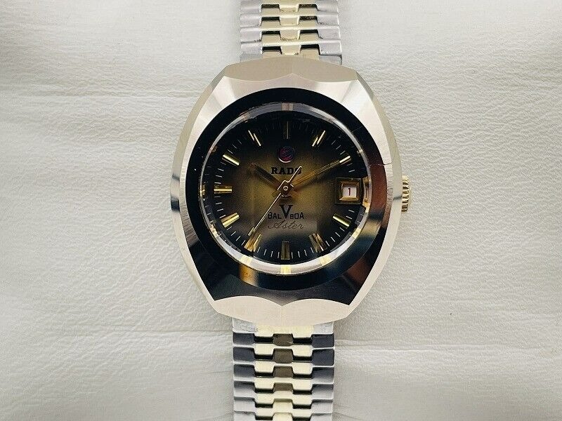 RADO BALBOA V AUTOMATIC Astendate Cut Glass Gold Dial Women's Swiss ...