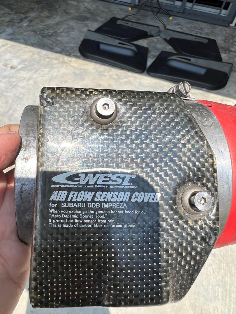 (RARE) CWEST Air Flow Sensor Cover in Carbon Fibre for Subaru Impreza ...