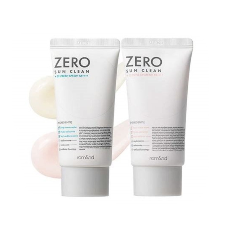 ROMAND ZERO SUN CLEAN SUNSCREEN SPF50+ PA+ 50mL, Beauty & Personal Care ...