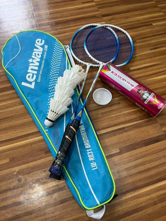 (RUSH) Badminton Complete Set - Racket, Bag, and Shuttlecock, Sports ...