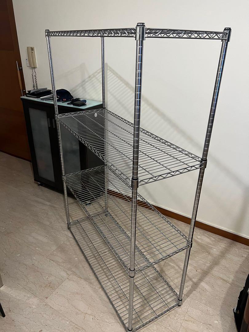 Savco 4 Tier Metal Rack, Furniture & Home Living, Furniture, Shelves ...