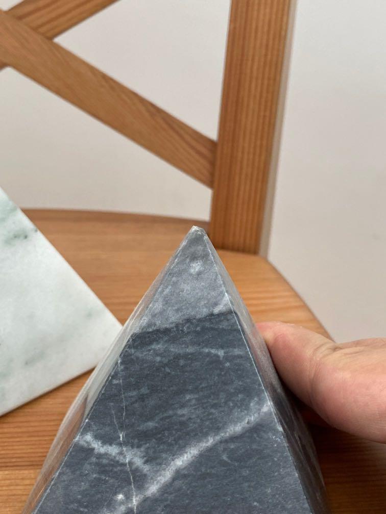 Set of 4 marble pyramids, Furniture & Home Living, Home Decor, Other ...