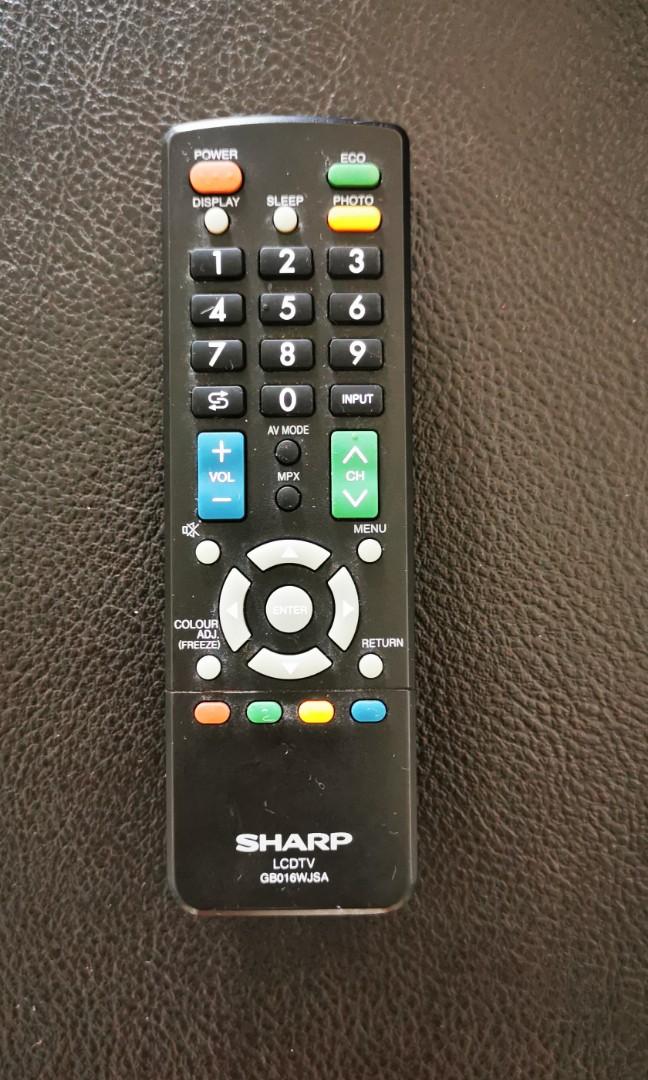 Sharp TV remote control, TV & Home Appliances, TV & Entertainment, TV ...