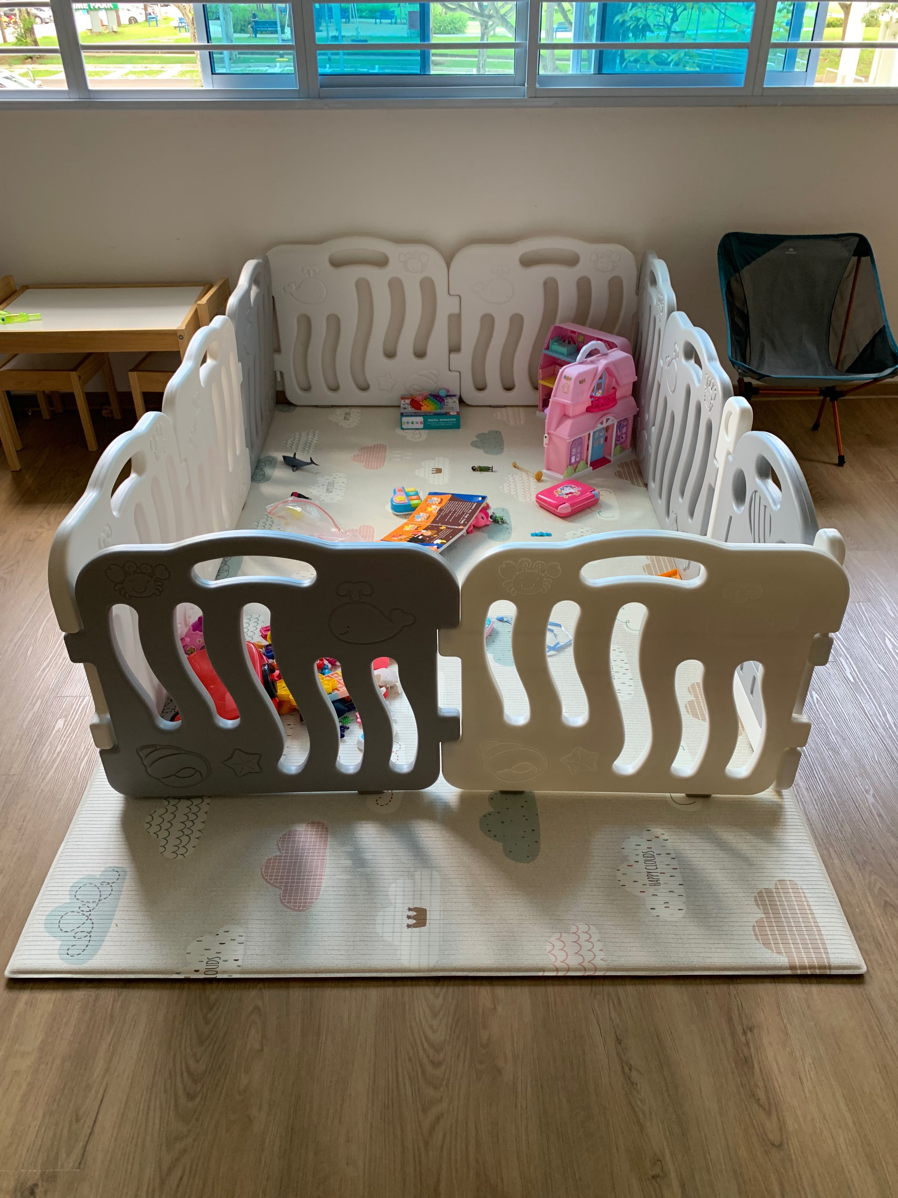 Shell design baby safety playyard playpen ( PRICE NEGOTIABLE ...