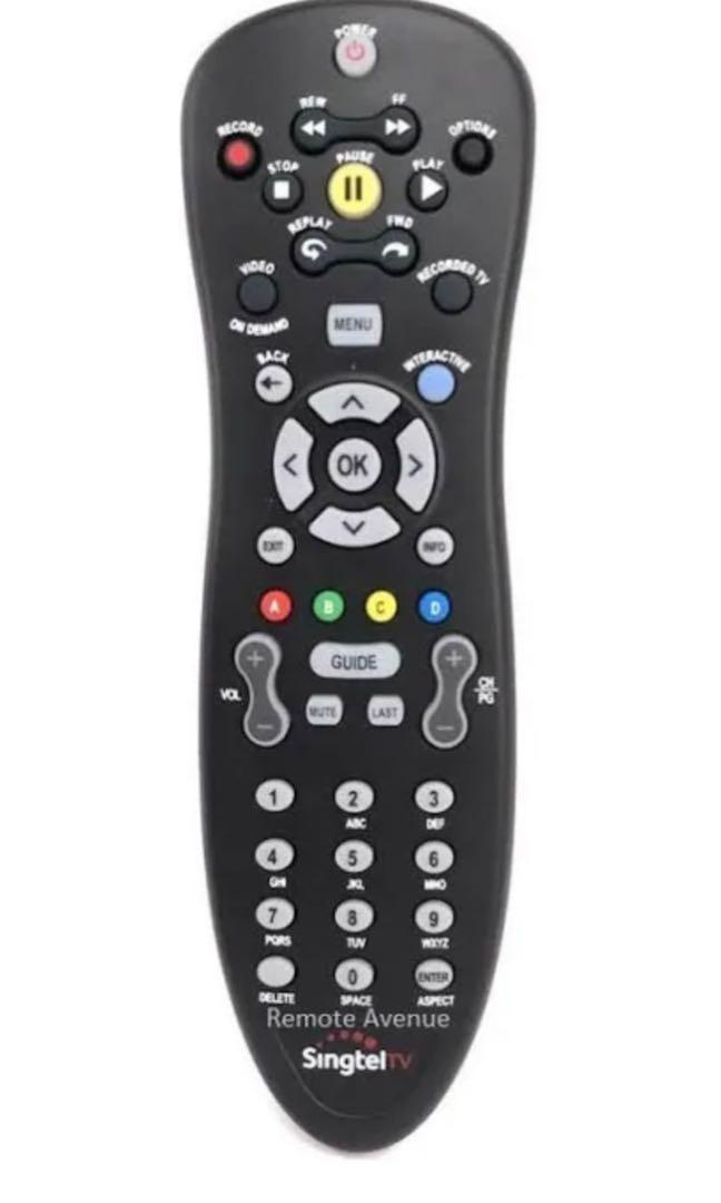 Singtel TV remote control, TV & Home Appliances, TV & Entertainment, TV ...