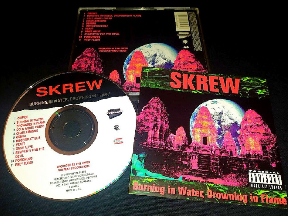 Skrew "Burning In Water, Drowning In Flame" CD Industrial Thrash Metal ...