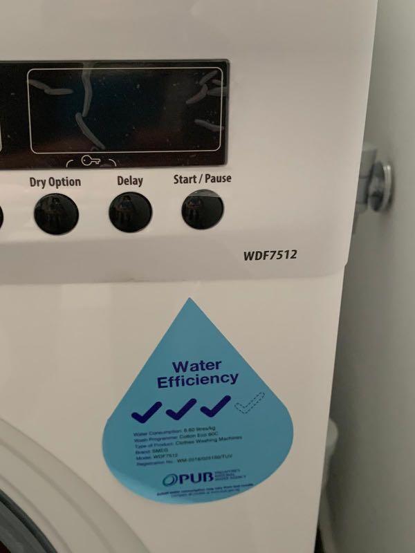 Smeg Washer & Dryer Machine- 2 in 1 (Brand New) - Model : WDF 7512, TV ...