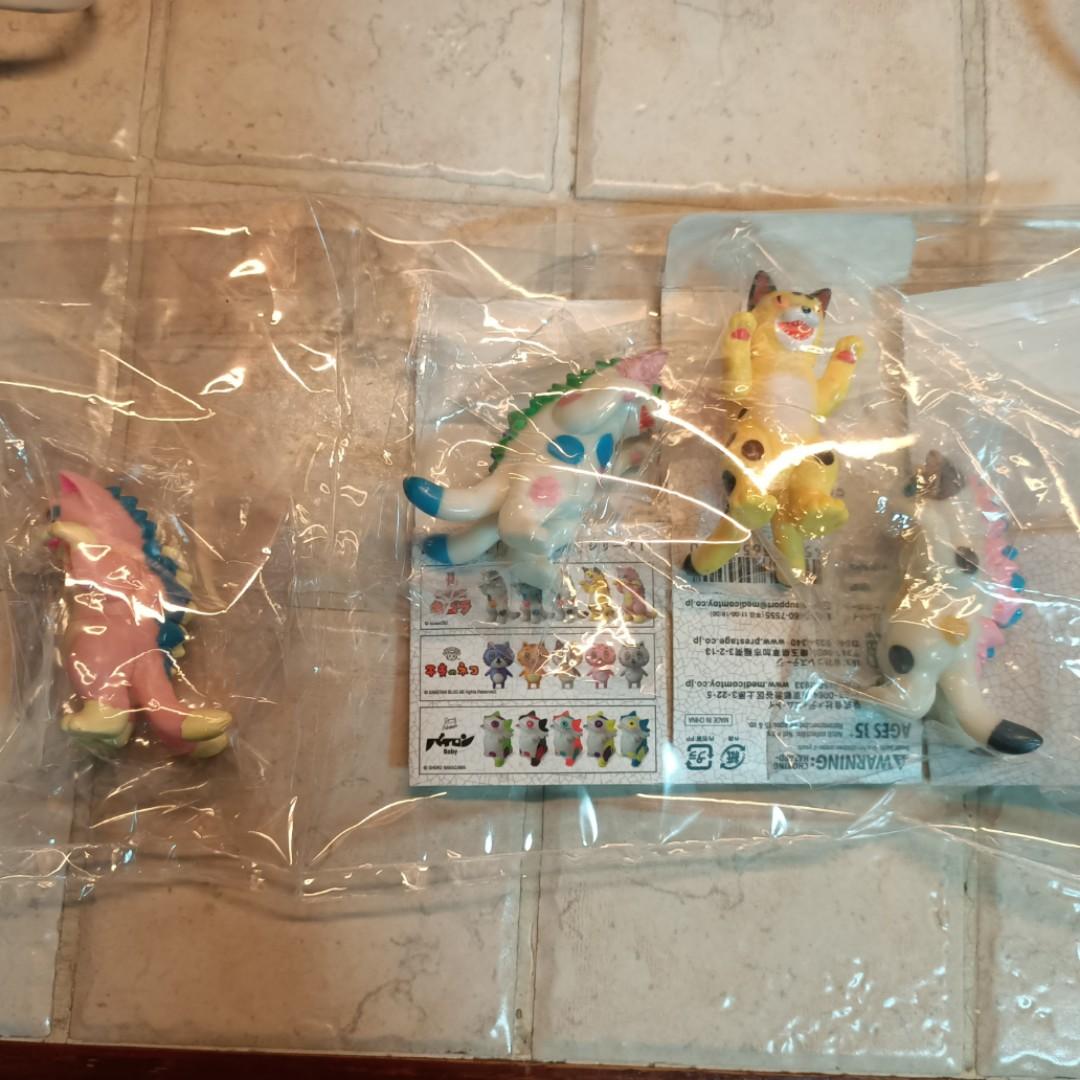 Sofubi VAG Konatsu Negora Cats x 4, Hobbies & Toys, Toys & Games on Carousell