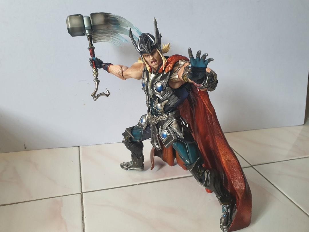 Square Enix Play Arts Kai Marvel Variant Thor, BIB, Hobbies & Toys ...