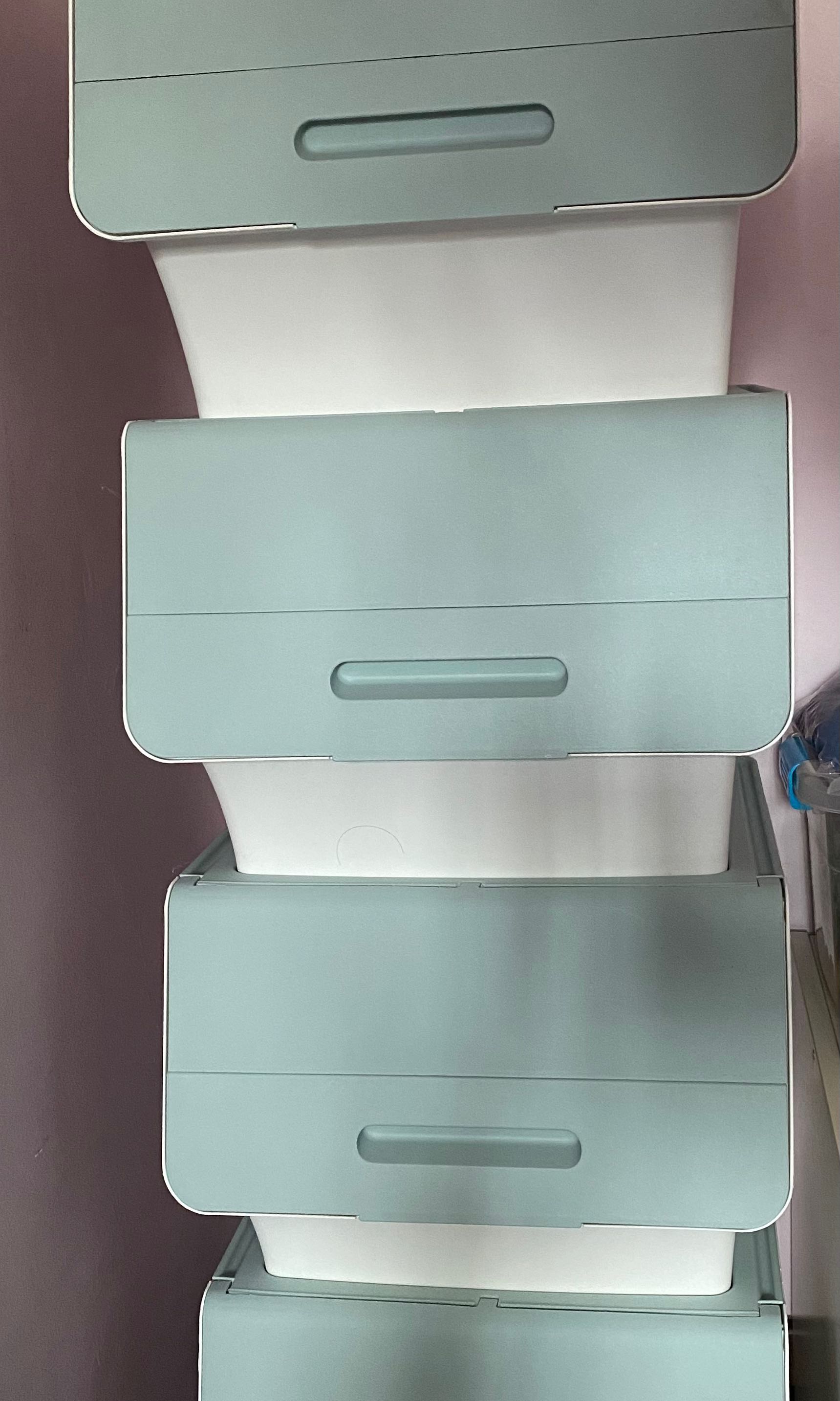 Stackable Storage Box with Front Opening, Furniture & Home Living ...