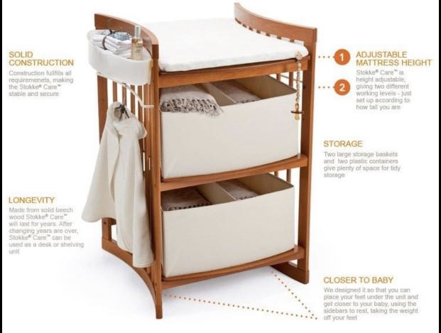 Stokke Care Changing Table, Babies & Kids, Bathing & Changing, Changing ...