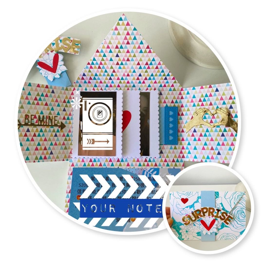Surprise envelope with waterfall interactive, Hobbies & Toys ...