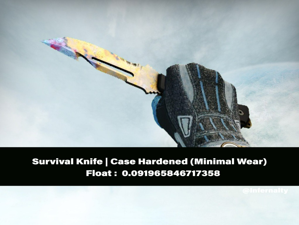 Survival Knife Case Hardened MW CSGO SKINS KNIVES, Video Gaming, Gaming Accessories, In-Game ...