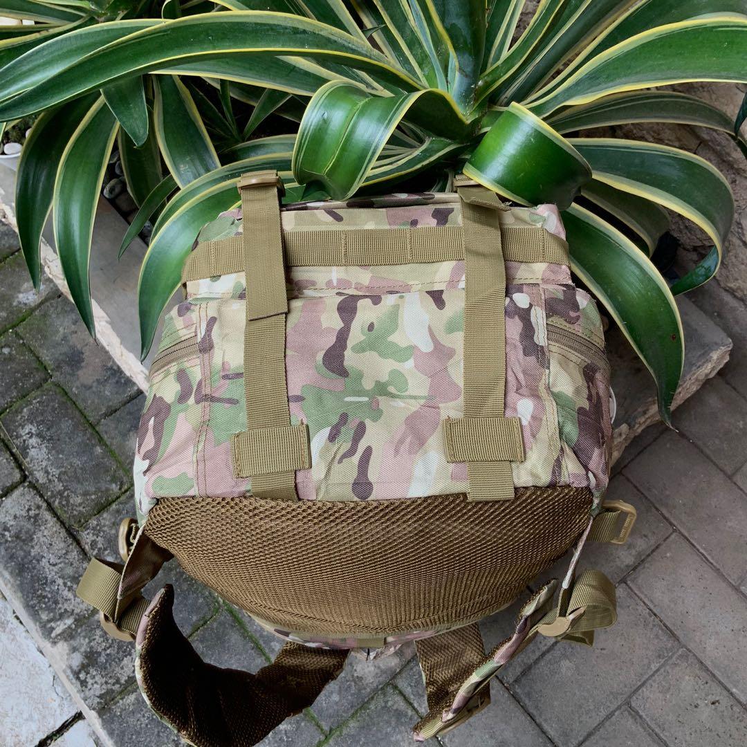 TACTICAL MULTICAM DESERT CAMOUFLAGE ARMY BACKPACK, Fesyen Pria, Tas ...