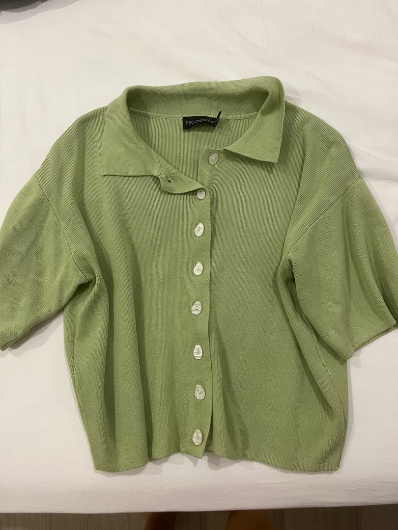 TCL apple green top, Women's Fashion, Tops, Other Tops on Carousell