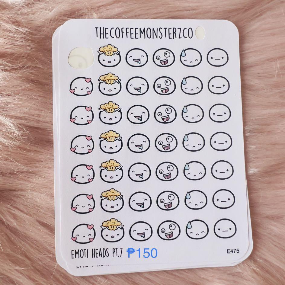 TCMC Emoti Heads Bundle Planner Stickers and Bullet Journal Emoti ...