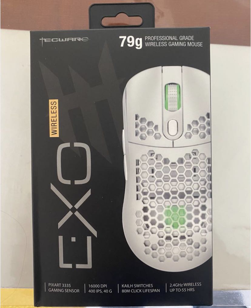 Tecware EXO Wireless Lightweight Gaming Mouse, 79g, 16000DPI [2 Color ...