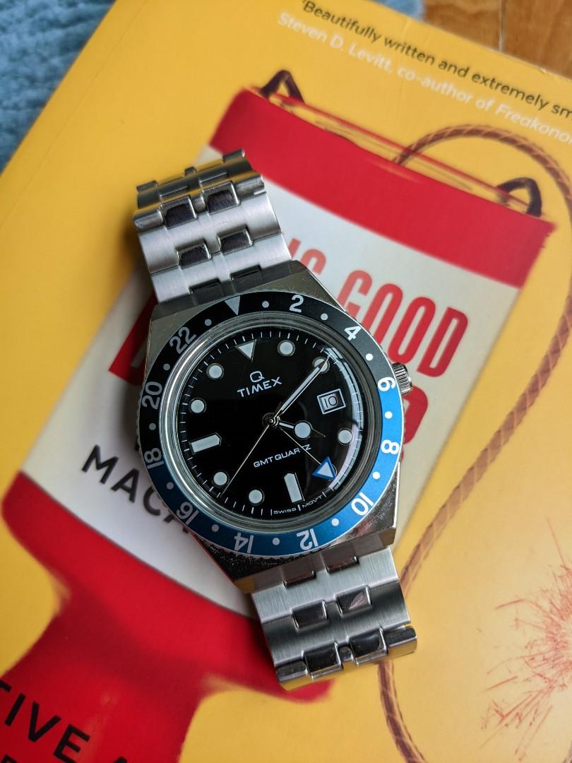 FSOT Timex Q GMT Batman, Men's Fashion, Watches & Accessories, Watches ...