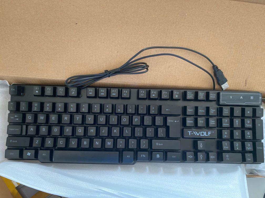 T Wolf Tf200 Gaming Keyboard And Mouse Set Computers And Tech Parts And Accessories Computer