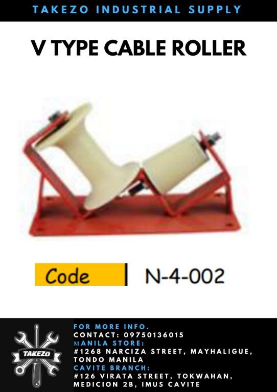 V Type Cable Roller, Commercial & Industrial, Industrial Equipment on ...