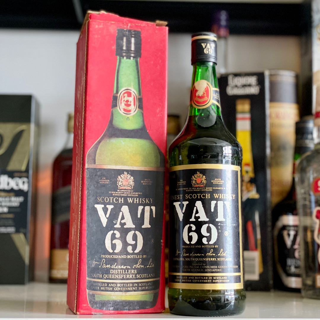 VAT 69 Whisky Vintage Scotch Blended VAT69 nice w box 750ml, Food ...