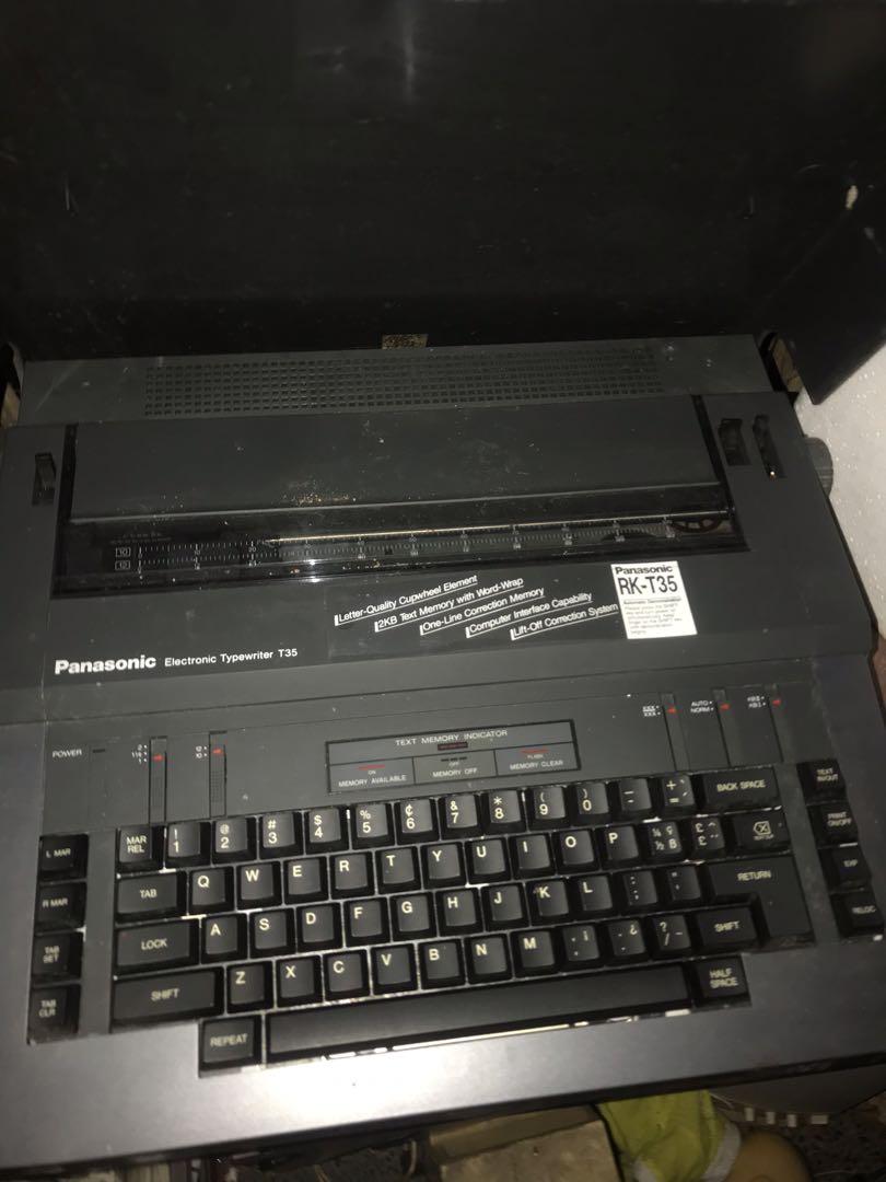 Vintage Panasonic Electric typewriter, Computers & Tech, Printers ...