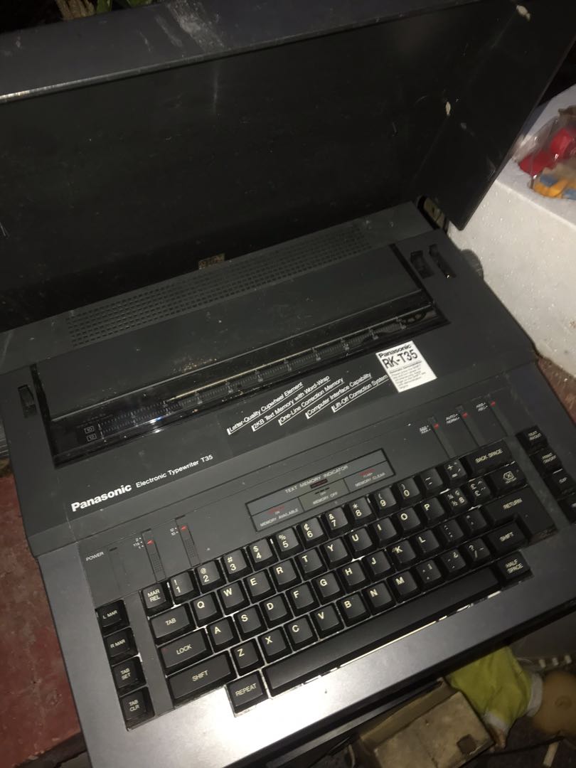 Vintage Panasonic Electric typewriter, Computers & Tech, Printers ...