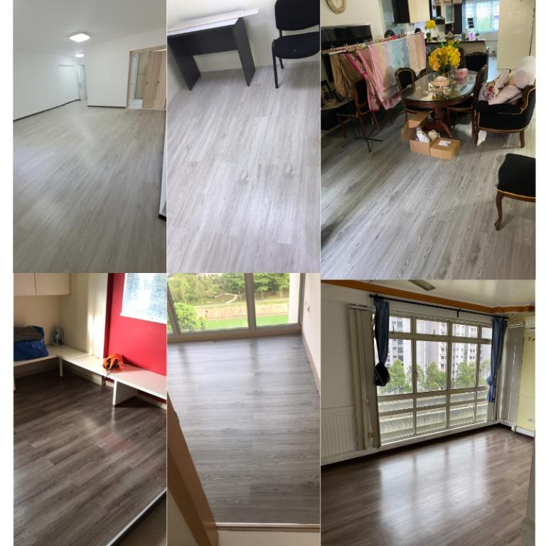 Vinyl Flooring 5mm thk & 6mm thk premium Flooring Tiles, Furniture & Home Living, Home Decor ...