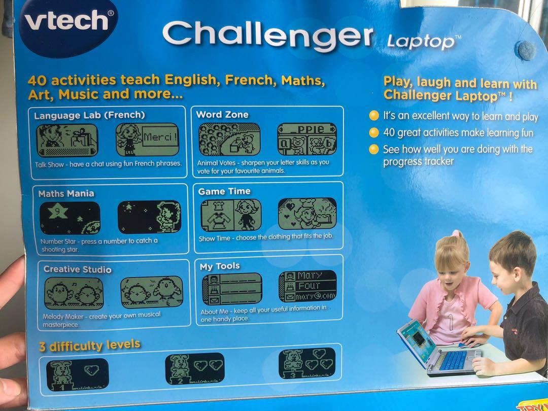 Vtech challenger Laptop, 興趣及遊戲, 玩具 & 遊戲類 - Carousell