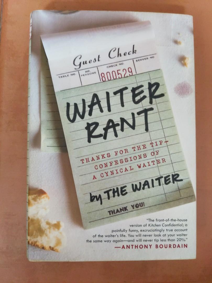 Waiter Rant - The Waiter, Hobbies & Toys, Books & Magazines, Fiction ...