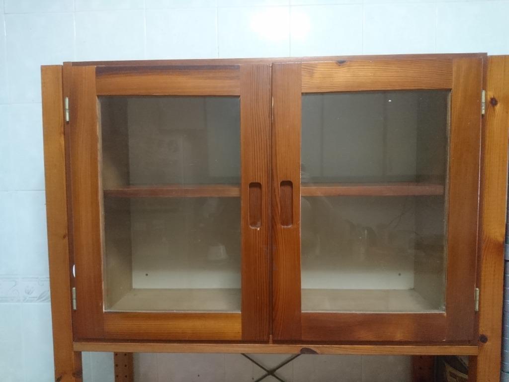 Wooden Rack/Cabinet Combo, Furniture & Home Living, Furniture, Shelves ...