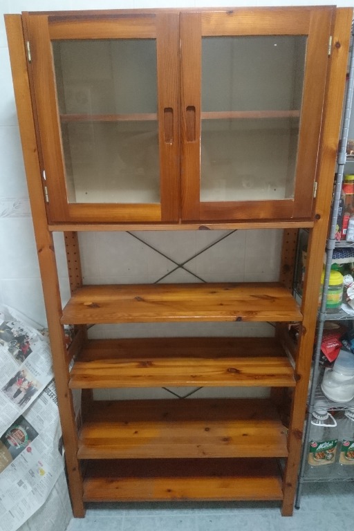 Wooden Rack/Cabinet Combo, Furniture & Home Living, Furniture, Shelves ...