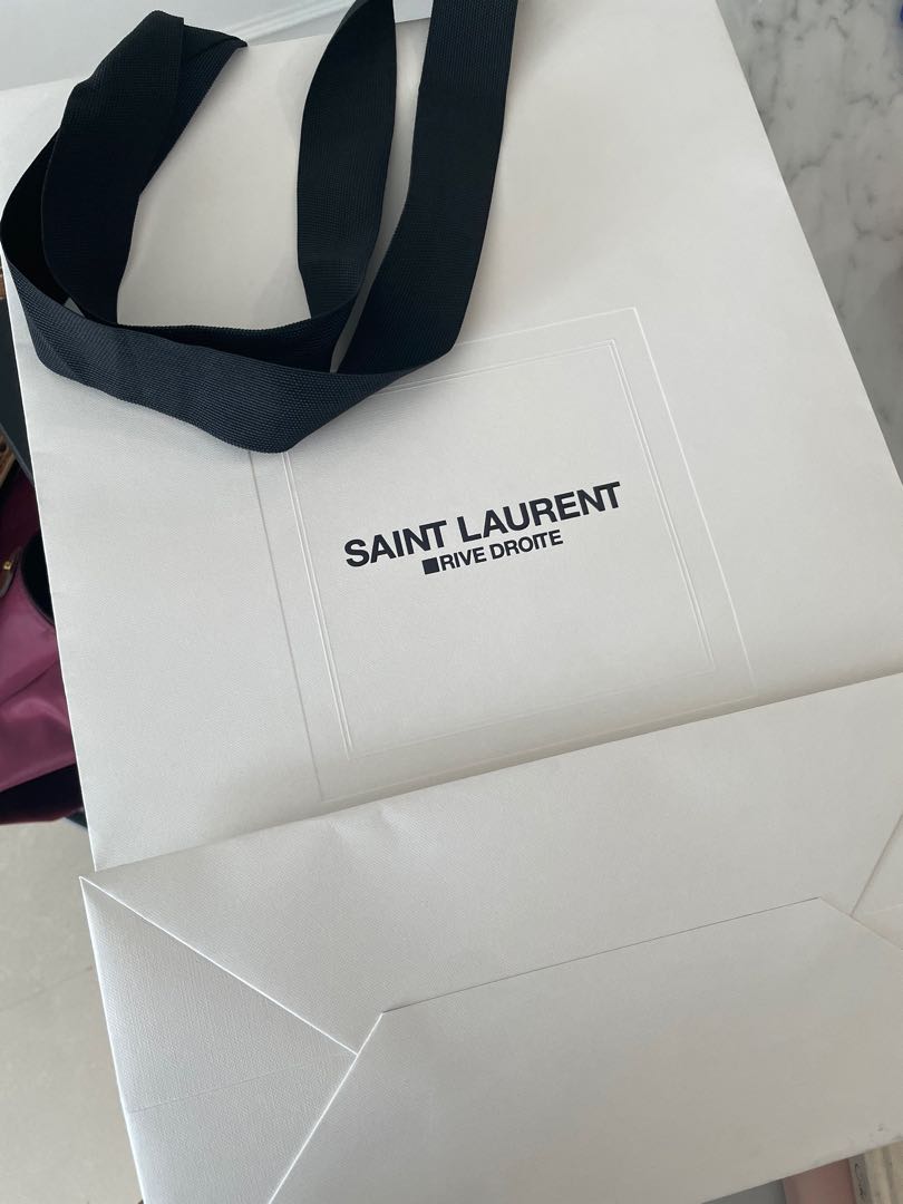 YSL Saint Laurent Paper Bag & Box (Authentic), Women's Fashion, Bags ...