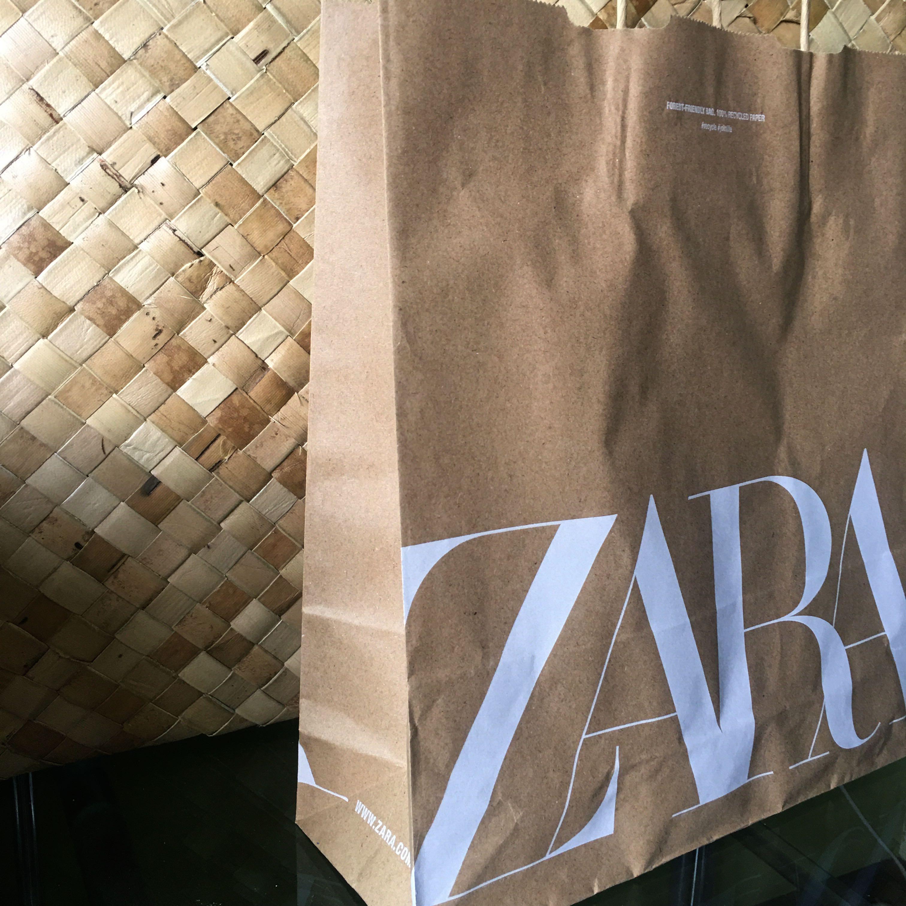 Zara Paper Bags, Women's Fashion, Tops, Others Tops on Carousell