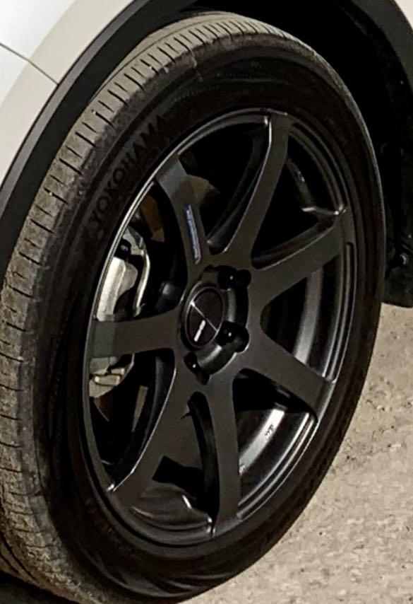 18 inch Original ENKEI rims, Car Accessories, Tyres & Rims on Carousell