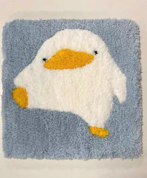[Art & Craft] Korean Cute Animal Duck Hedgehog Punch Needle Rug Tufting ...