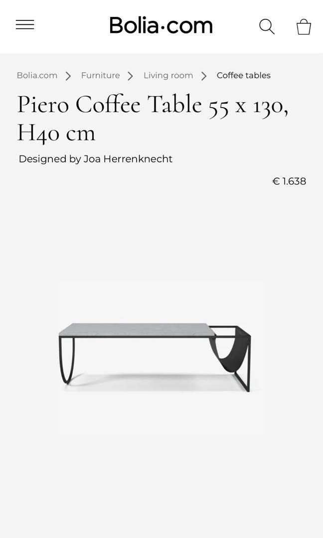 Bolia Piero Marble Coffee Table, Furniture & Home Living, Furniture ...
