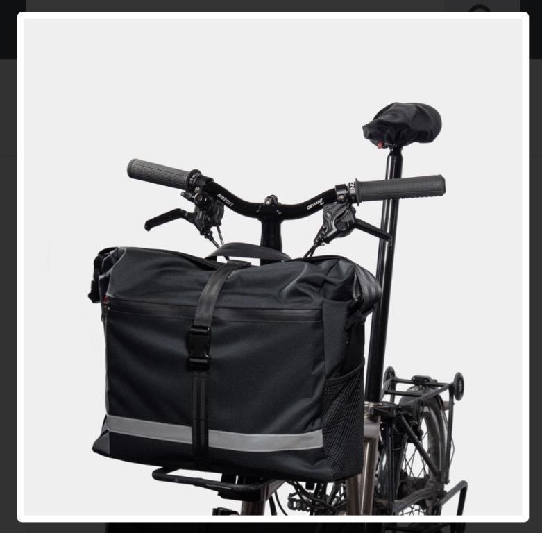 Brompton front rack with Ganove shoulder bag, Sports Equipment ...