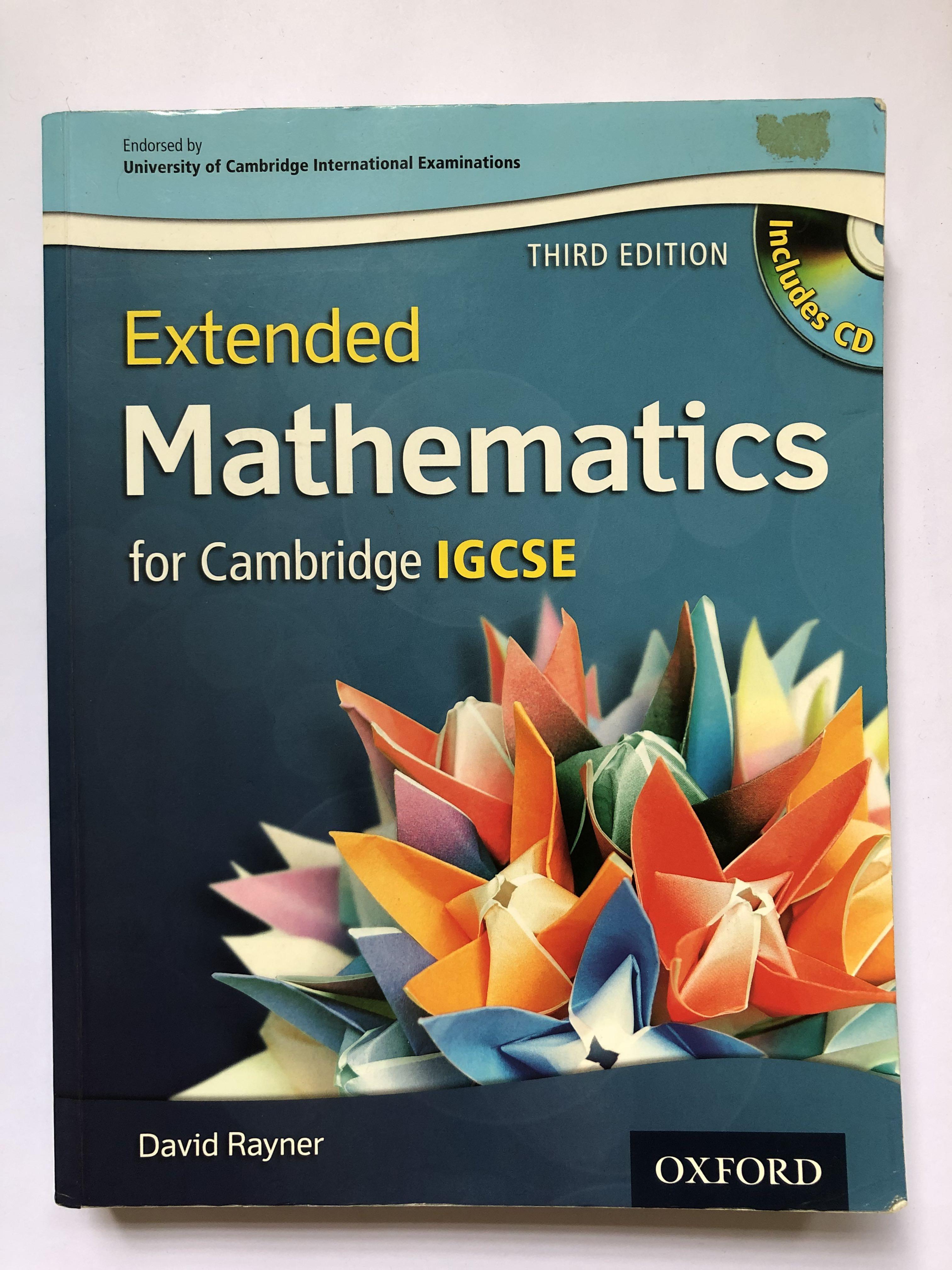 Cambridge I/GCSE Extended Mathematics textbook 3rd edition, Hobbies ...