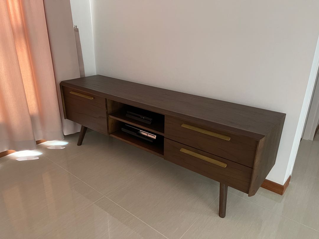 Castlery TV Console Solid Wood, Furniture & Home Living, Furniture, TV ...