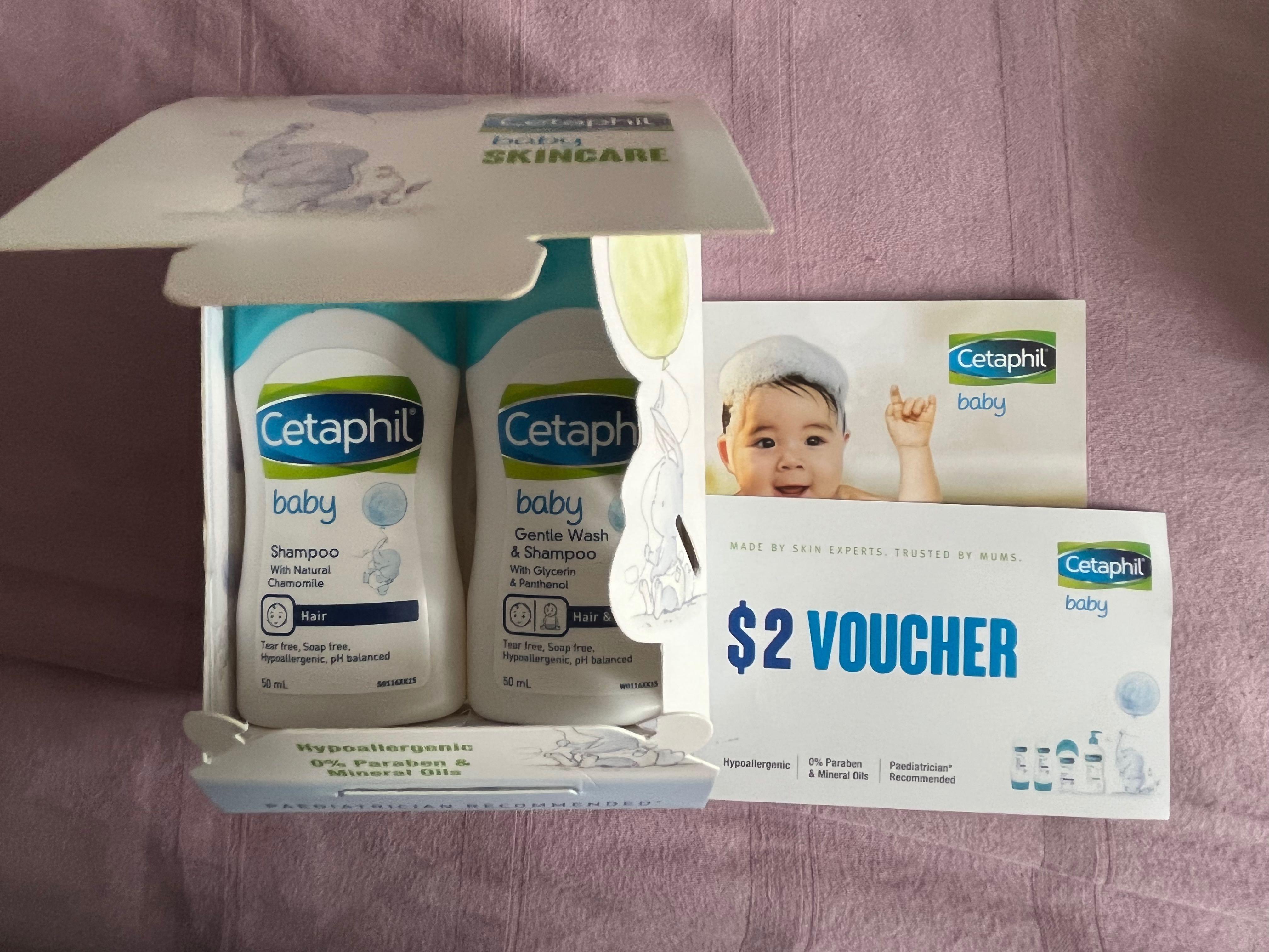 Cetaphil Baby Shampoo and Wash Travel Kit 50ml with voucher, Babies ...