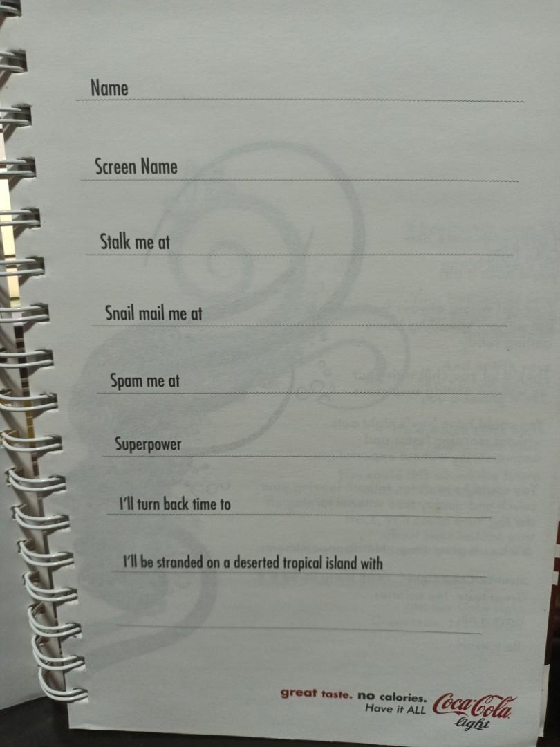 Coke hardbound Notebook, Hobbies & Toys, Stationary & Craft, Stationery ...