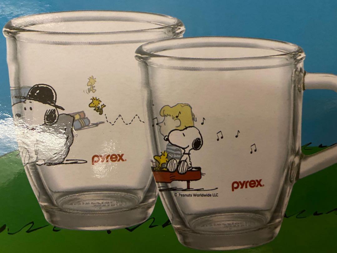 CORELLE PYREX * PEANUTS SNOOPY glass mug, Furniture & Home Living ...