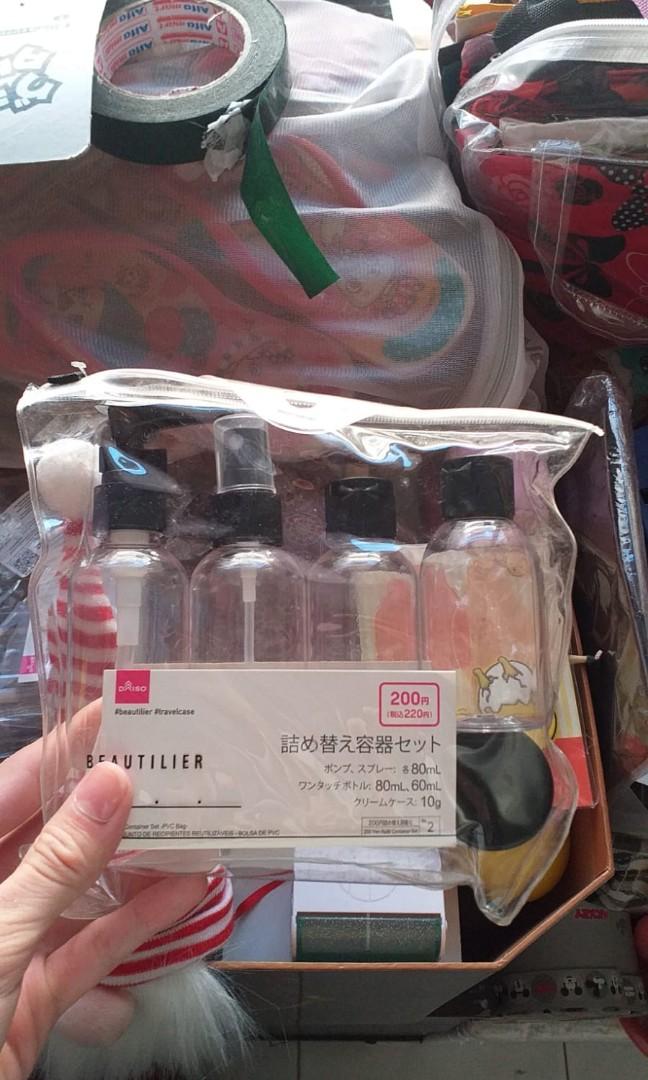 Daiso mini bottles set, Kitchen & Appliances di Carousell