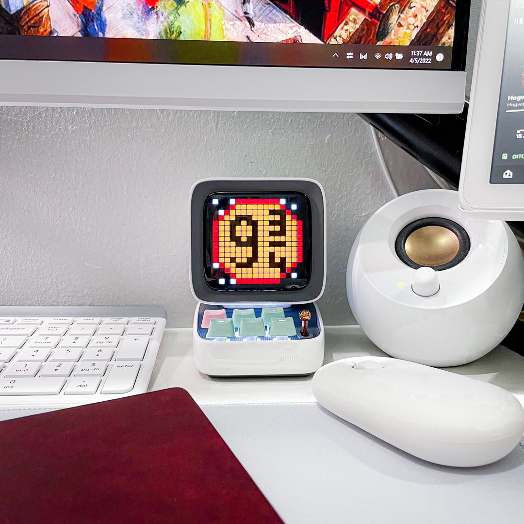 Divoom Ditoo Plus Pixel Art Speaker - White, Audio, Soundbars, Speakers ...