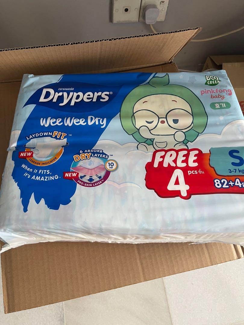 Drypers S pinkfong edition, Babies & Kids, Bathing & Changing, Diapers ...