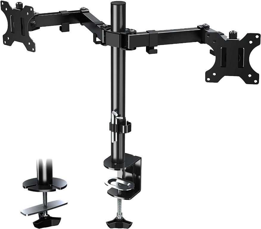 "ELIVED Dual Monitor Arm for 13-27 inch LED LCD Flat/Curved Screens ...