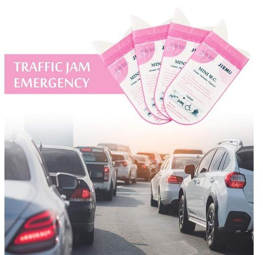 Emergency Portable Car Urine Bag 4Pcs 700ml Vomit Bags Mini Mobile ...