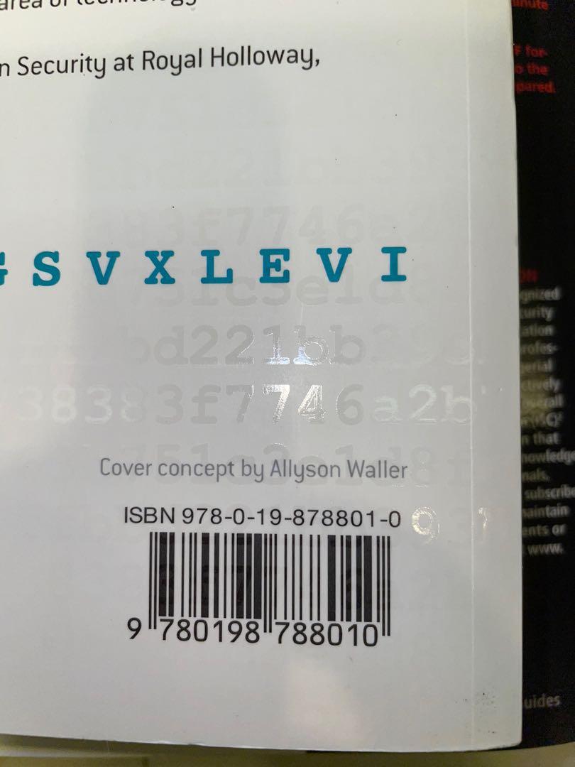 Everyday Cryptography by Keith M. Martin, Hobbies & Toys, Books ...
